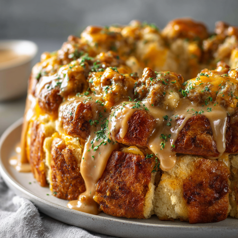 Sausage Gravy Monkey Bread : The Ultimate Pull-Apart Breakfast Bake ...